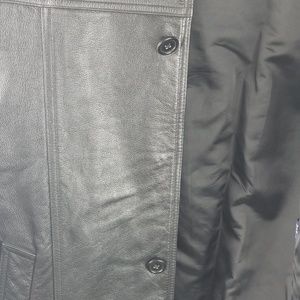 Structure | Jackets & Coats | Structure Black Leather Buttonup Jacket M ...